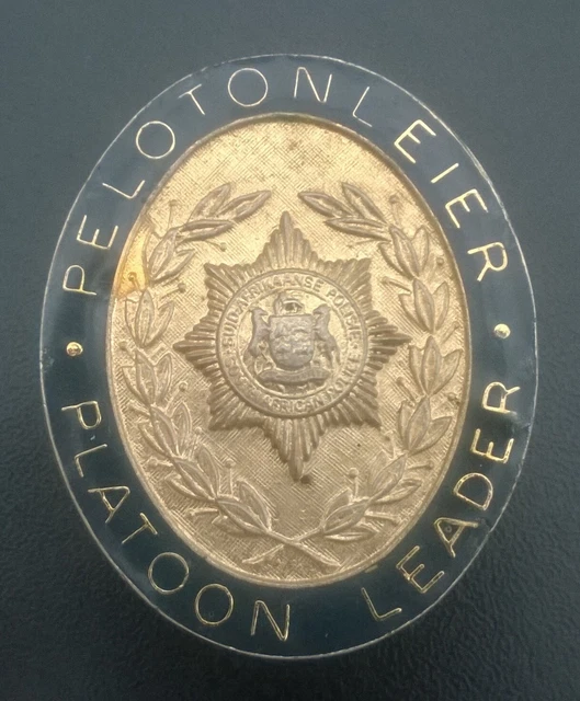 SAP 1980'S PLATOON Leader Badge - South African Police Services £20.00 ...
