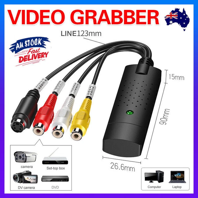 VIDEO GRABBER CAPTURE USB Card Convert VCR VHS To Digital DVD for ...