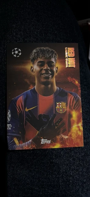 MATCH ATTAX 2025/2026 Red Hot Lamine Yamal 1 in 250 packets RARE FC ...