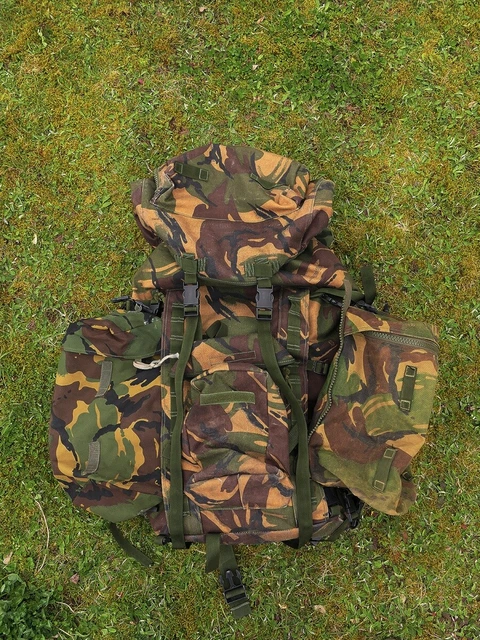 BRITISH ARMY DPM Backpack & Frame Long Convoluted Back DPM IRR 2005 ...