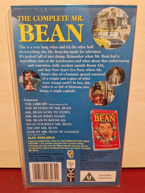 THE COMPLETE MR. Bean - Volume 2 - Rowan Atkinson - PAL VHS Video Tape ...