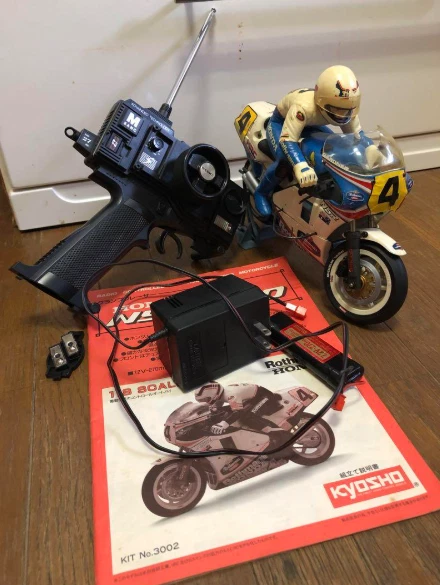 KYOSHO RC MOTORCYCLE Kit No.3002 Classic Radio Control Model Honda # ...