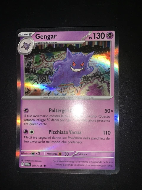 CARTA POKÉMON GENGAR 094/165 Holo 151 Ita Italiano Near Mint EUR 1,49 ...