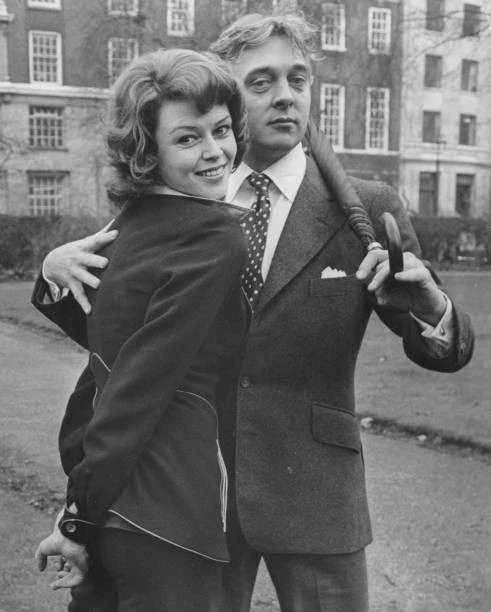 ENGLISH ACTOR DAVID Hemmings with actress Gabrielle Drake his co s ...