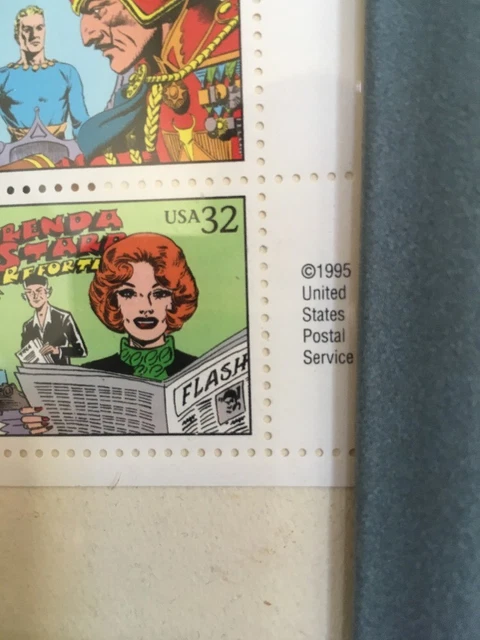 VTG US POSTAGE Stamp Sheet “Comic Strip Classics” 32 cents 1995 With ...