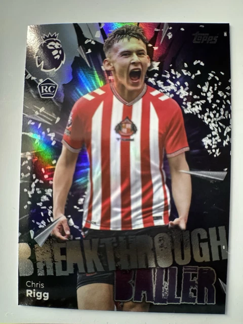 TOPPS 2026 CHRIS Rigg Breakthrough Baller Rookie Card Sunderland FC £1. ...
