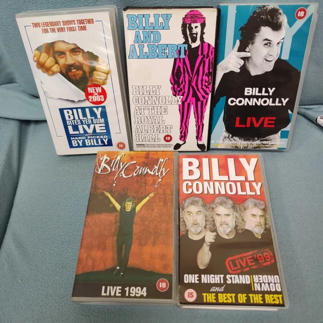 5 X BILLY Connolly VHS Video Tapes Bundle Live 1994 Bites Yer Bum Live ...