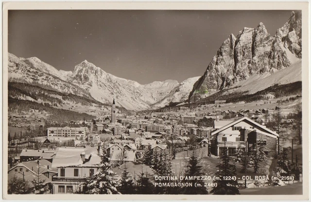 CORTINA D'AMPEZZO - Col Rosa' E Pomagagnon (Belluno) 1950 EUR 4,00 ...