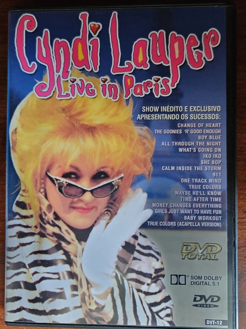CYNDI LAUPER LIVE In Paris DVD Spanish Version Girls Just Wanna Have ...