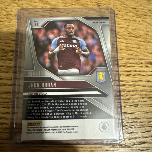 PANINI PRISM 2024-25 Premier League John Duran /199 £1.16 - PicClick UK