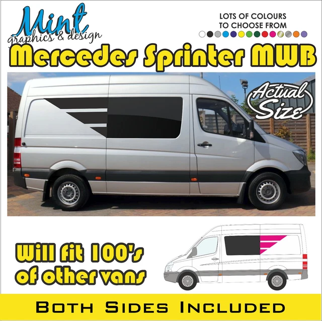 MWB MERCEDES SPRINTER Motorhome Camper Decals Stickers Van Graphics NO ...