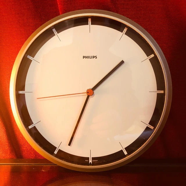 PHILIPS WALL CLOCK - West Germany - 1980s - HR 5688 - Retro - Vintage £ ...
