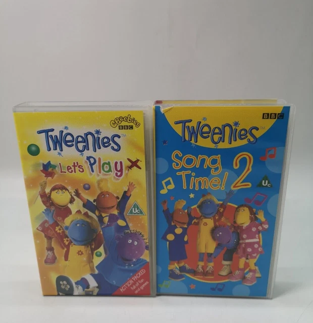 TWEENIES LET’S PLAY + Song Time 2 VHS Video Cassette Tape Kids CBeebies ...