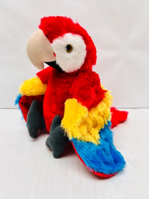 WILD REPUBLIC SCARLET Macaw Stuffed Animal Parrot Bird Plush 7 Inch ...