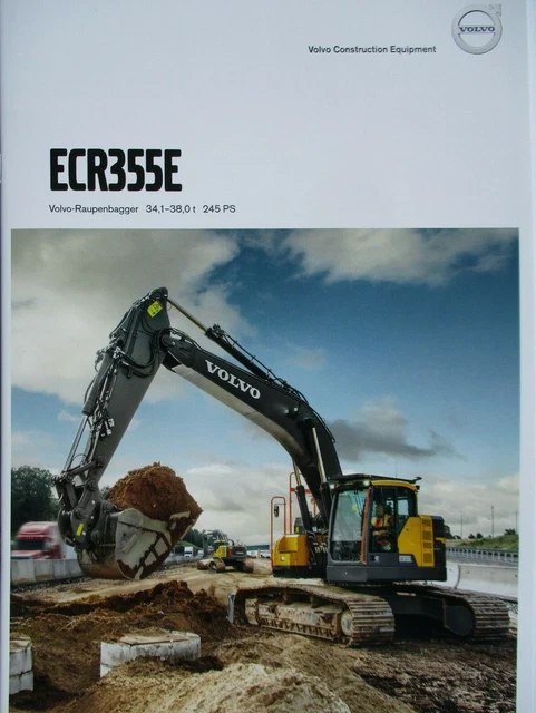 VOLVO CONSTRUCTION MACHINES Prospect Hydraulic Excavator Ecr 355 E New ...
