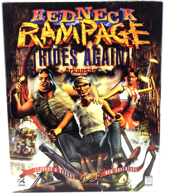 VINTAGE 1998 INTERPLAY Redneck Rampage Rides Again Big Box PC Game CIB ...