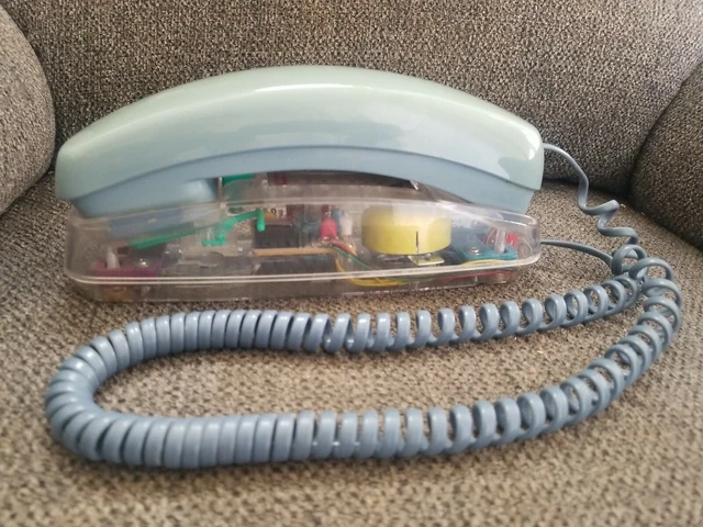 VINTAGE CONAIRPHONE CLEAR See Through Transparent Phone Multi color 1/1 ...