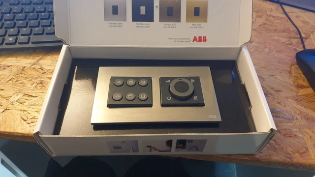 ABB MILLENIUM SERIES 2 Gang switch with i-bus KNX & MF Sensor £179.99 - PicClick UK