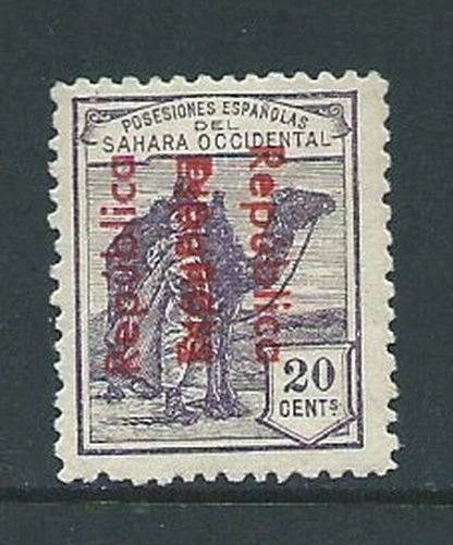 SAHARA VARIETIES 1932 Edifil 39 Ahh MH Surcharge Double $172.38 ...