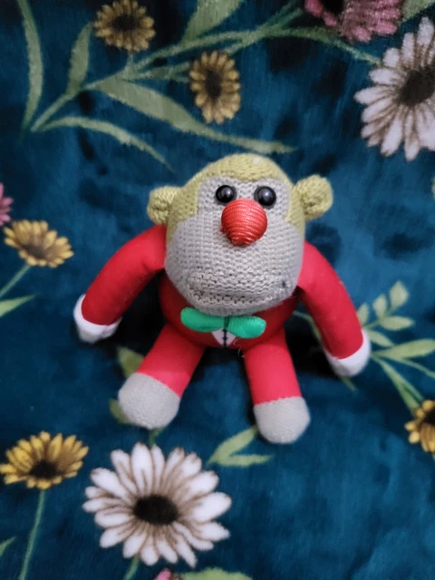 PG TIPS RED Nose Day Comic Relief 2017 Knitted Plush Toy Monkey Chimp £ ...