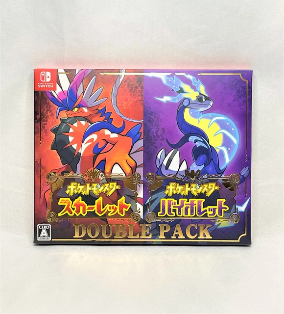 NINTENDO SWITCH POKEMON Scarlet Violet Double Pack Japanese Game soft ...