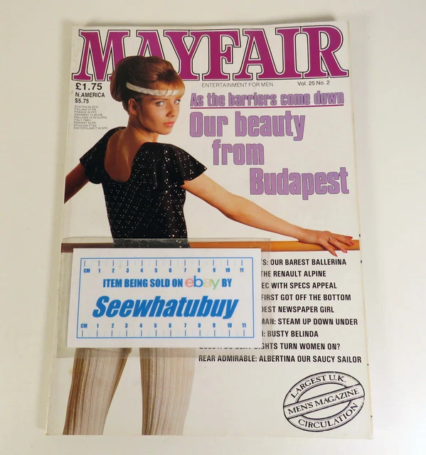 VINTAGE GLAMOUR MAGAZINE: Mayfair Vol 25 No. 2 - 1990 £14.99 - PicClick UK