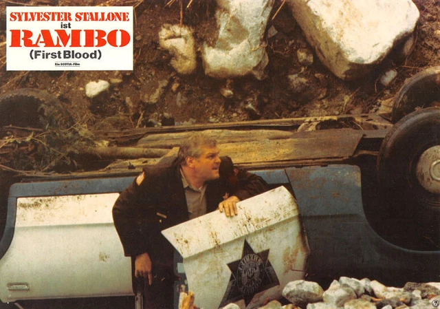 RAMBO ORIGINAL AUSHANGFOTO Sylvester Stallone / Richard Crenna / Brian ...