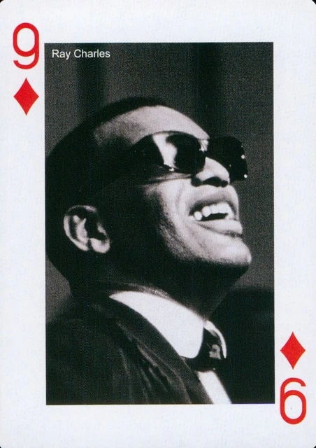 RAY CHARLES, ROCK and Pop Legends 2005, Playing Card £3.95 - PicClick UK