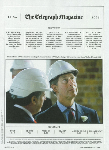 MAGAZINE TELEGRAPH: STEVE Coogan, Roi Charles, John Lithgow, T Robinson ...