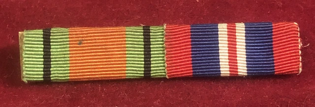 WW2 BRITISH MEDAL Ribbons Defence & War Medals army Military Bar EUR 3 ...