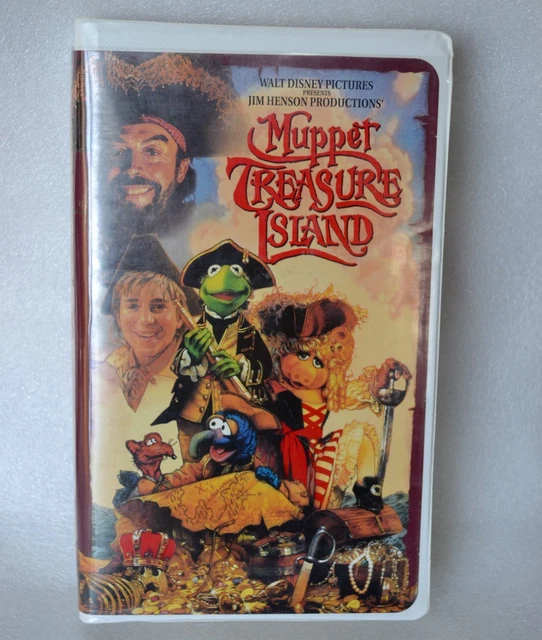 MUPPET TREASURE ISLAND Walt Disney 1996 VHS Clamshell, Childrens Movies ...