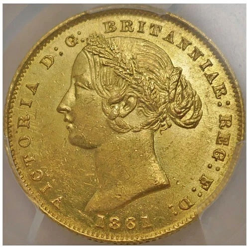 1861 AUSTRALIA QUEEN Victoria Sydney Mint Type II Sovereign Gold Coin £6,361.21 - PicClick UK