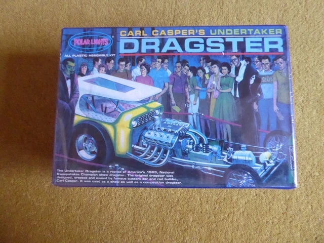 POLAR LIGHTS CARL Casper's Undertaker Dragster 1/25 Model Kit. New and ...