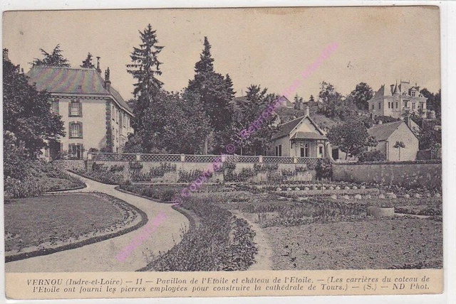 CPA 37210 VERNOU Pavillon & chateau de l'étoile les carrières EUR 5,00 ...