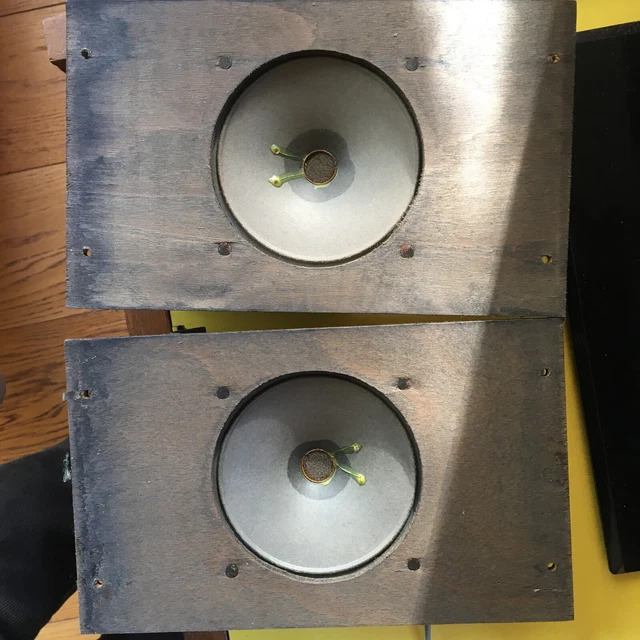 PAIR MATCHED TWEETER Paper cône speakers Good working 1.5uF caps Tube ...