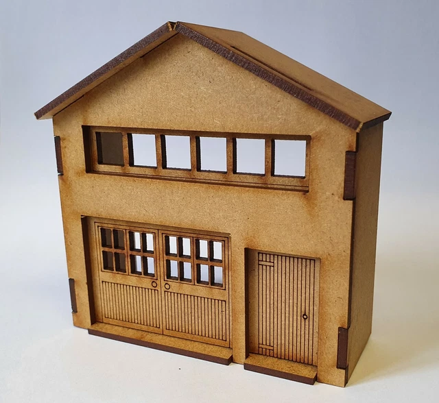 OO GAUGE MODEL Railway MDF Laser Cut Low Relief Workshop Industrial ...