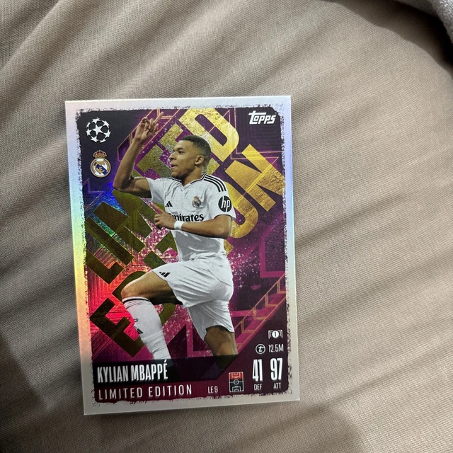 KYLIAN MBAPPE REAL Madrid Limited Edition Match Attax 2024 2025 24/25 ...