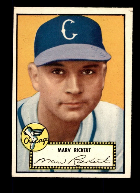 1952 TOPPS #50 Marv Rickert dos noir EX EUR 67,13 - PicClick FR
