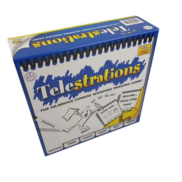 TELESTRATIONS: THE HILARIOUS Chinese Whispers Drawing Game/Art/Letters ...