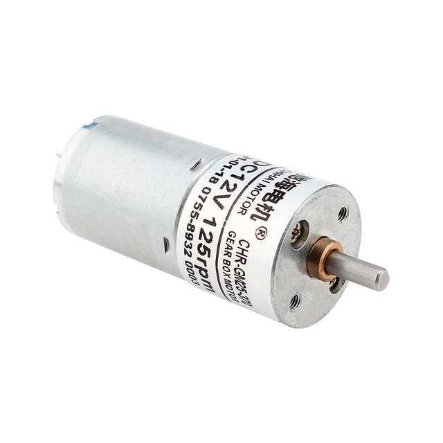 DC 6V 12V 24V Metal Gear Motor Low Speed High Torque Gear Speed ...