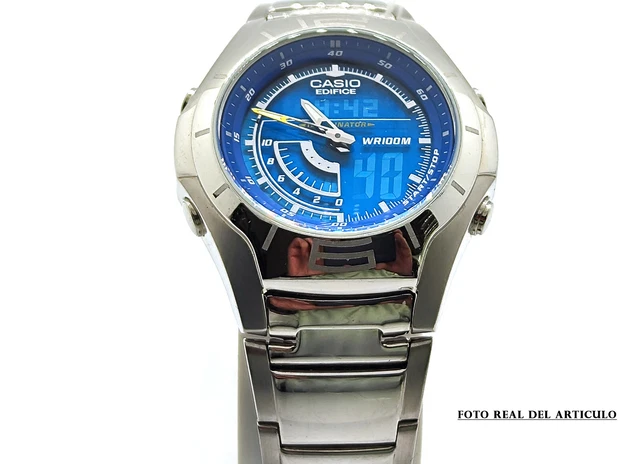 CASIO VINTAGE WATCH EDIFICE EFA-113D-2A, QW.3358 ACERO WR.100m. AÑO ...