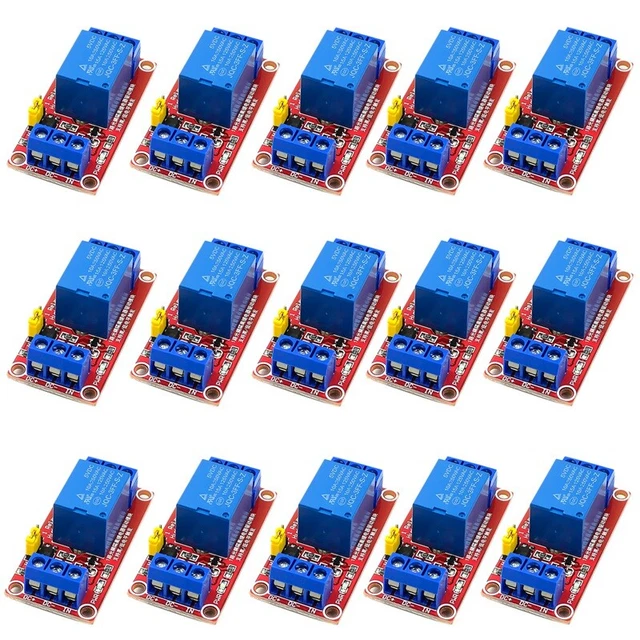 15 PIECES 5V Relay Module 1-Channel Relay Control Boards with ...