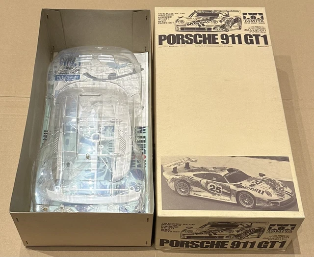 VINTAGE TAMIYA PORSCHE 911 GT1 Body Parts Set 50747 58193 NEW RARE TA03 ...