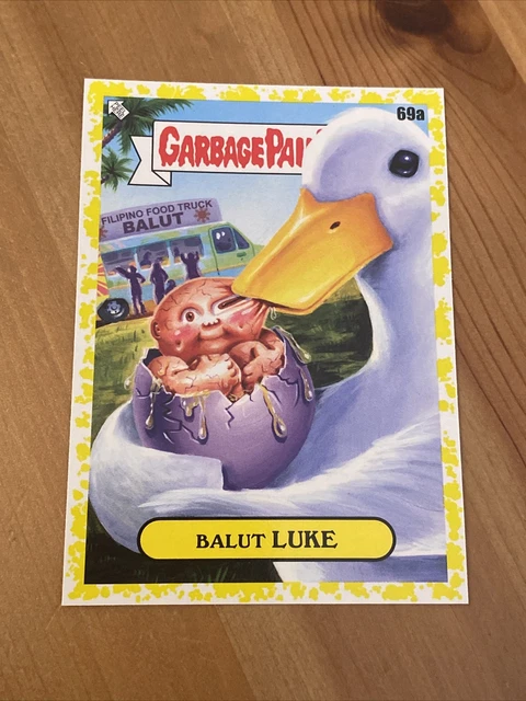 2021 GARBAGE SEAIL Kids GPK Food Fight moutarde jaune 69a Balut Luke ...