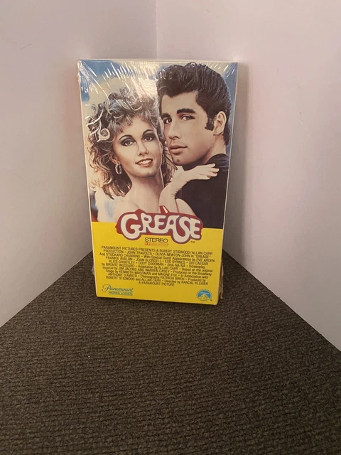 GREASE 1982 RARE Sealed VHS With Paramount Watermarks John Travolta £ ...