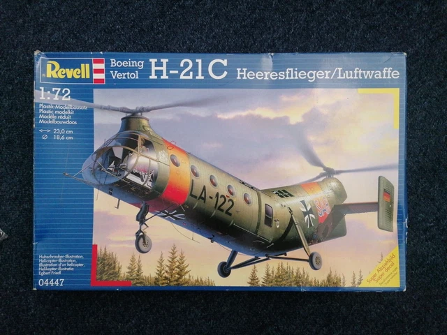 REVELL 04447 Boeing Vertol H-21 C Heeresflieger/Luftwaffe 1:72 selten ...