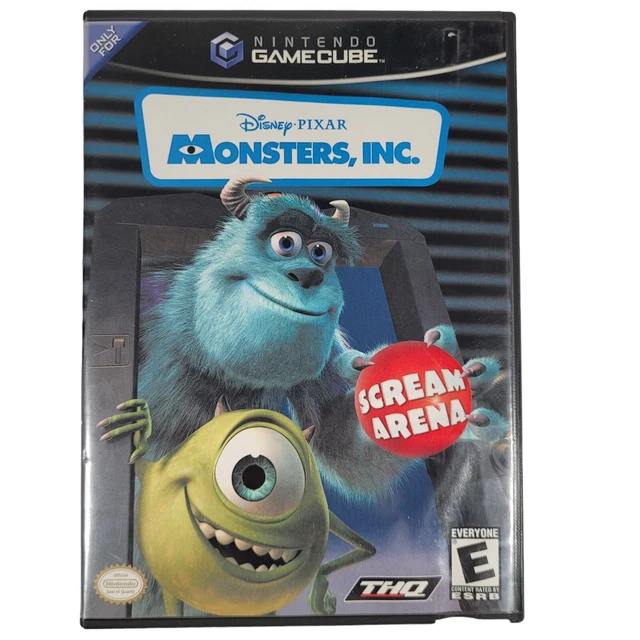 DISNEY PIXAR MONSTERS Inc Scream Arena Nintendo GameCube Complete with ...