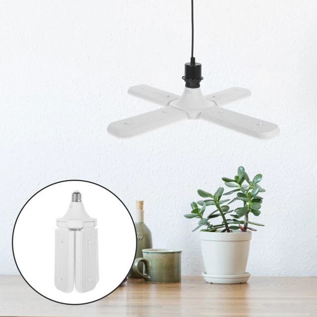 60 W 4 Fan Light Tube Led Fast Cooling Bulb Foldable £16.15 - PicClick UK