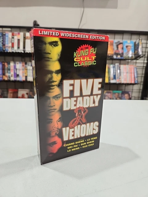 FIVE DEADLY VENOMS (VHS, 1997) King Fu Cult Classic Vintage Tested ...