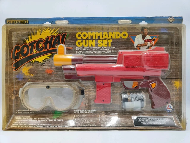 AL ES GOTCHA Enforcer Commando Gun Set Toy Vintage Playset red EUR 40 ...
